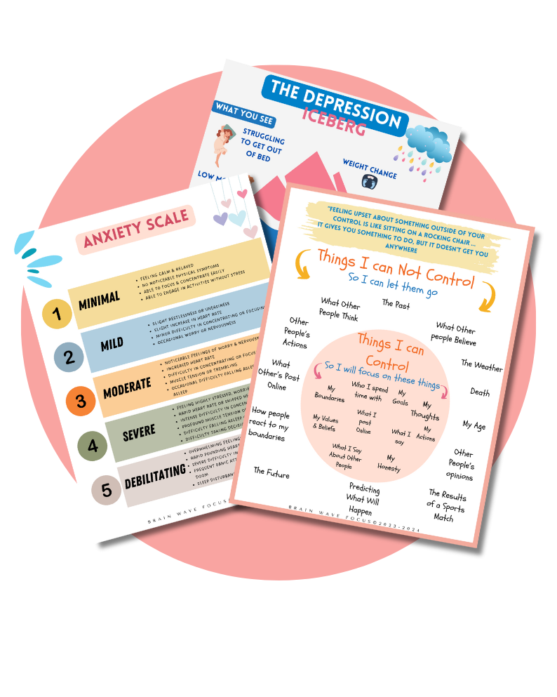 Mental Health Workbooks – Brain Wave Focus