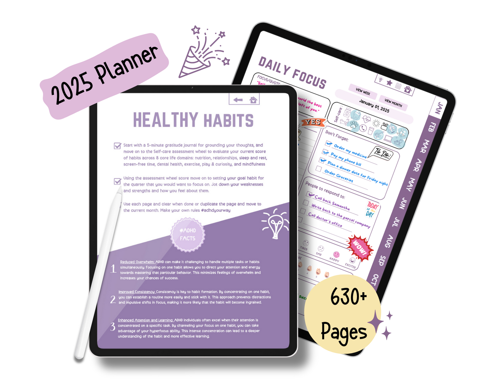 ADHD Digital Planner – Brain Wave Focus